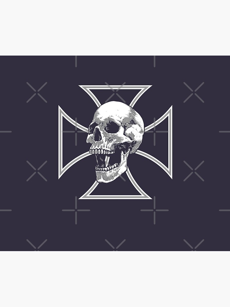 "Influence Of Rock Bands Iron Cross Screaming Skull Funny Graphic Gifts ...