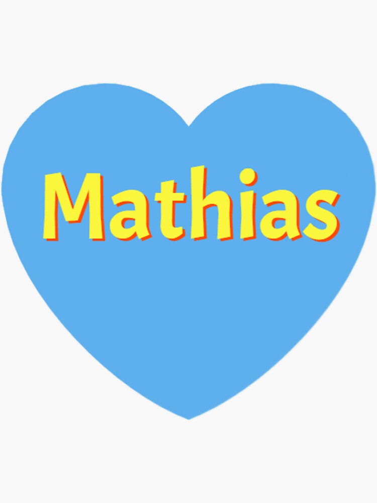 "Mathias" Sticker for Sale by S-U-MM-E-R | Redbubble
