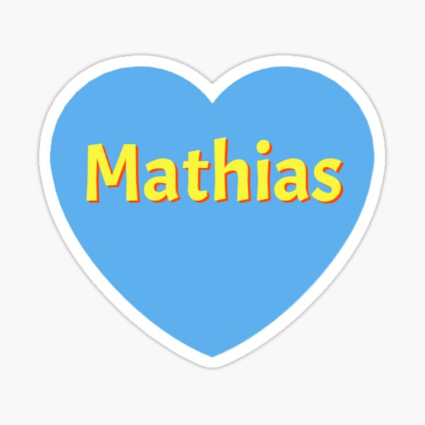 "Mathias" Sticker for Sale by S-U-MM-E-R | Redbubble