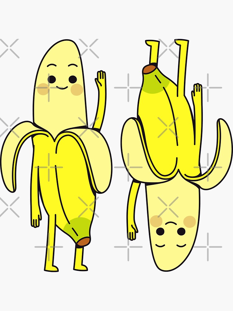 Pegatina «lindo patrón de dibujos animados de plátanos» de SDJ-shope | Redbubble