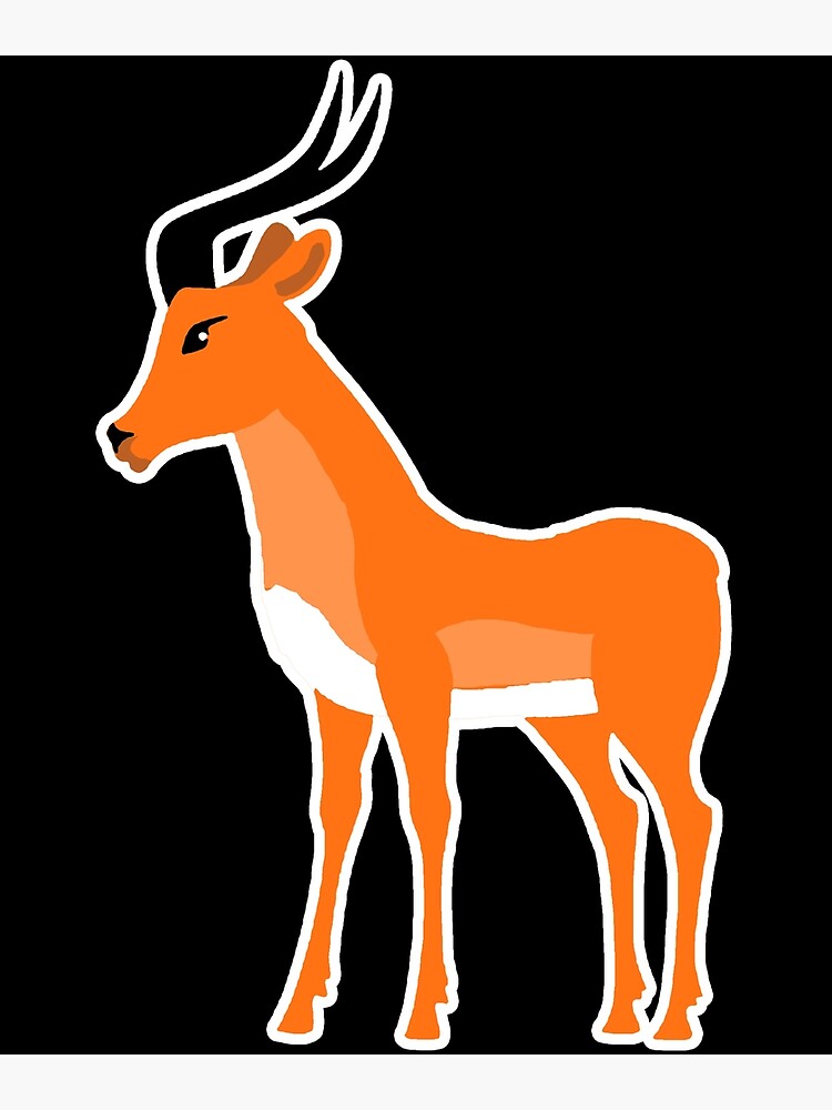 "Cool And Cute Antelope" Poster for Sale by UnknownArtistt | Redbubble