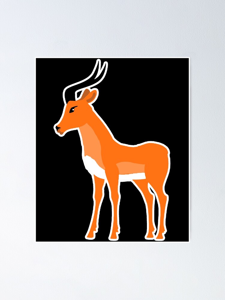 "Cool And Cute Antelope" Poster for Sale by UnknownArtistt | Redbubble