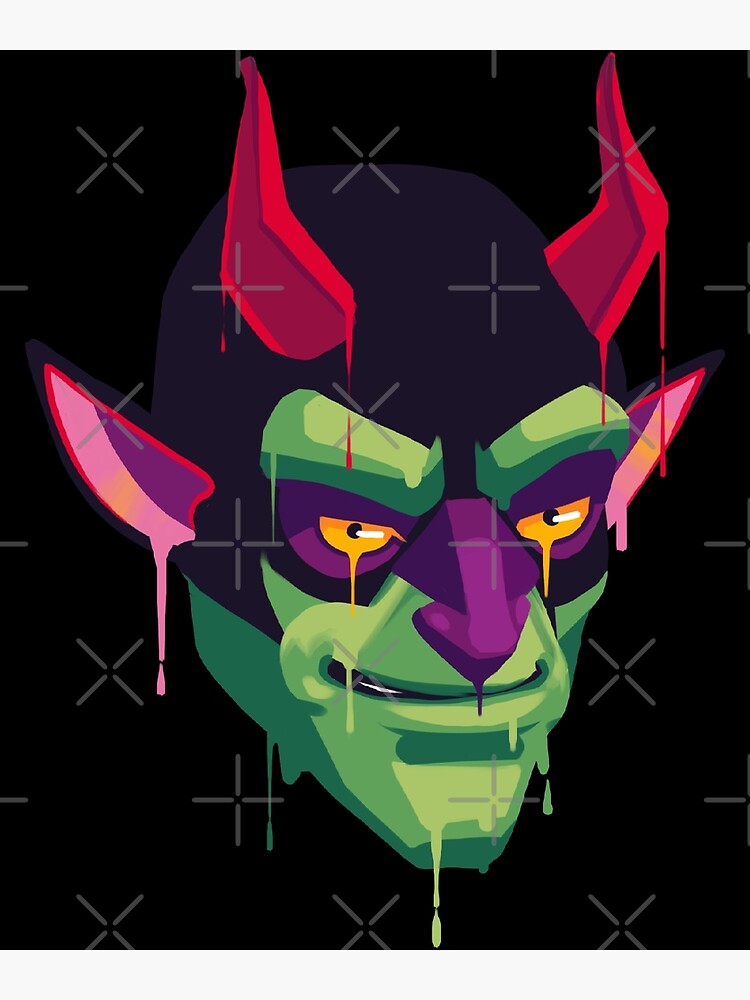 "Graffiti Paint Drip Fantasy Cambion Monster Scary Halloween" Poster ...