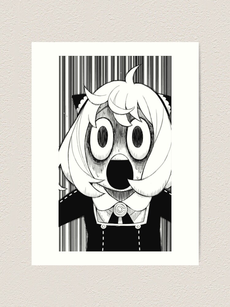 "Anya Forger Shocked Meme" Art Print for Sale by kevinzz | Redbubble
