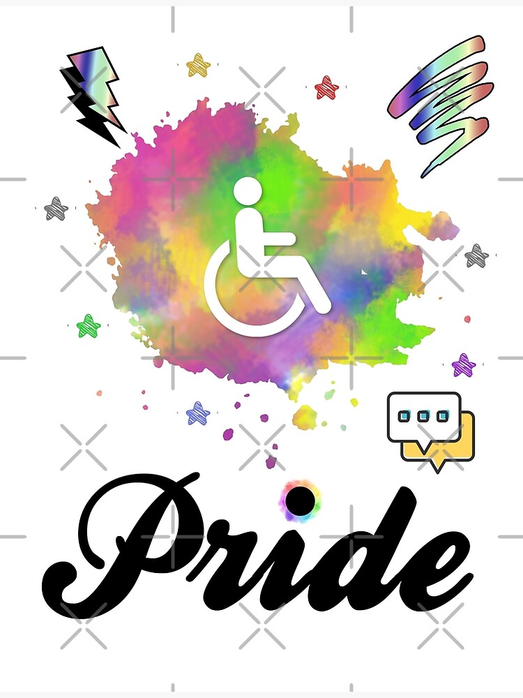 "Disability Pride" Poster for Sale by MrJArts | Redbubble