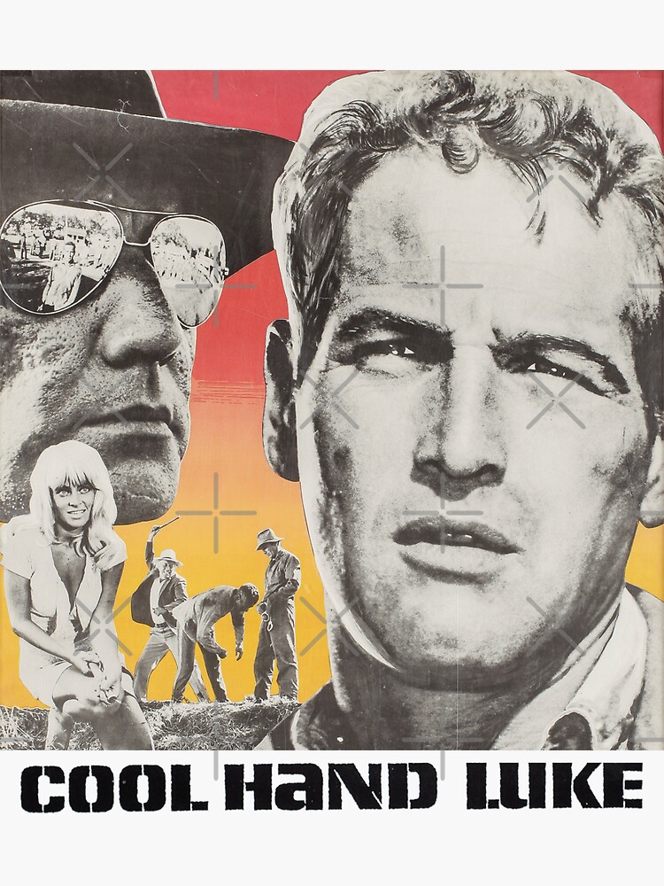 "Cool Hand Luke Graphic" Sticker for Sale by PixelBuilder | Redbubble