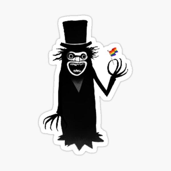 Gay Pride Babadook Stickers | Redbubble