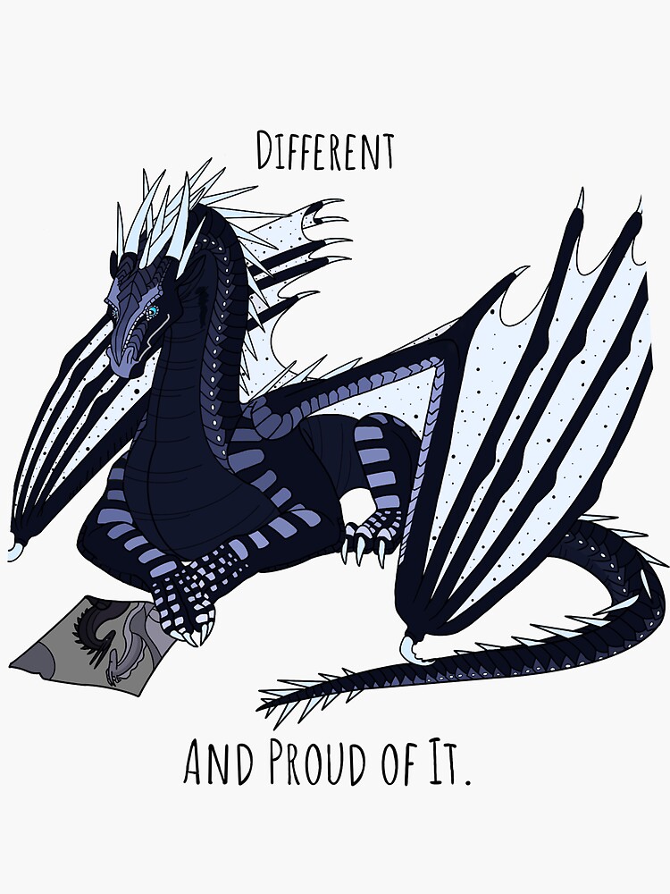 "Wings Of Fire - Different and proud of it - Whiteout" Sticker for Sale ...