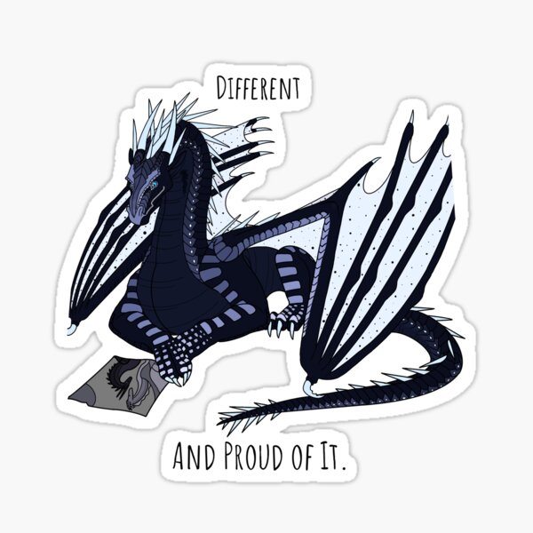 "Wings Of Fire - Different and proud of it - Whiteout" Sticker for Sale ...