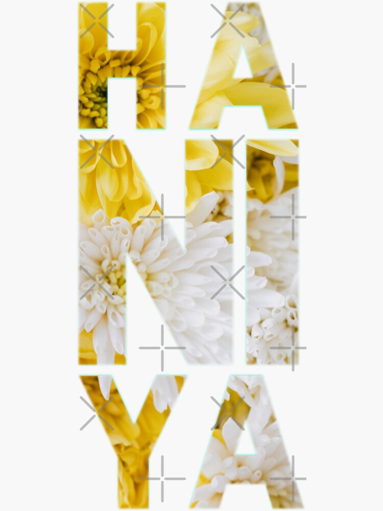 "Haniya Name (Happiness)" Sticker for Sale by HijabieUkhty | Redbubble