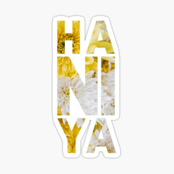 "Haniya Name (Happiness)" Sticker for Sale by HijabieUkhty | Redbubble