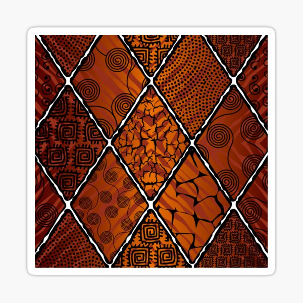 "Copper animal prints and tribal pattern" Sticker for Sale by FGCART ...