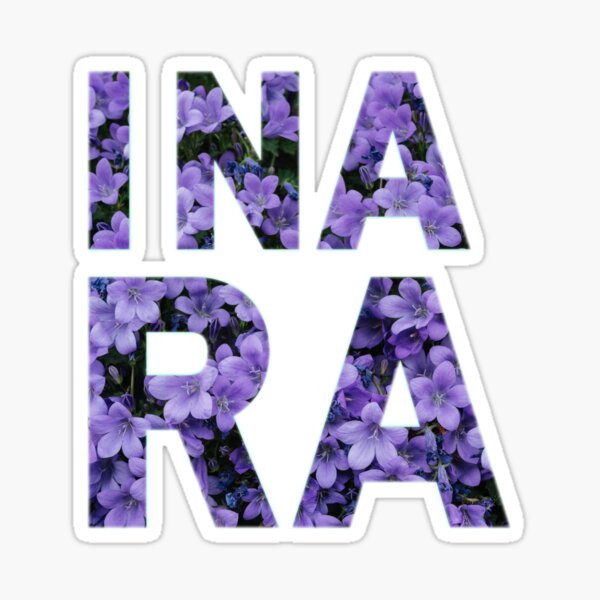"Inara Name in Violet (Enlightenment)" Sticker for Sale by HijabieUkhty ...