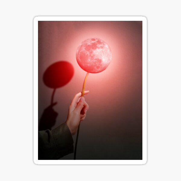 "Moon Flower" Sticker for Sale by QuietZilla | Redbubble