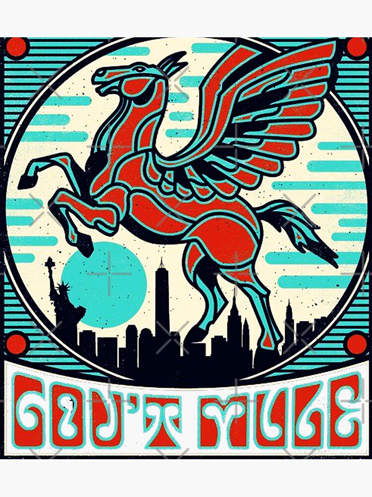 "GOV'T MULE art logo design" Sticker for Sale by jreiling4 | Redbubble