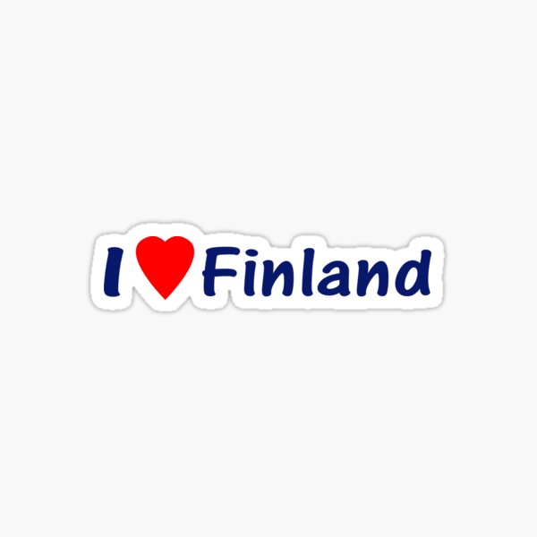 "I Love Finland - Country Code FI T-Shirt & Sticker" Sticker for Sale ...