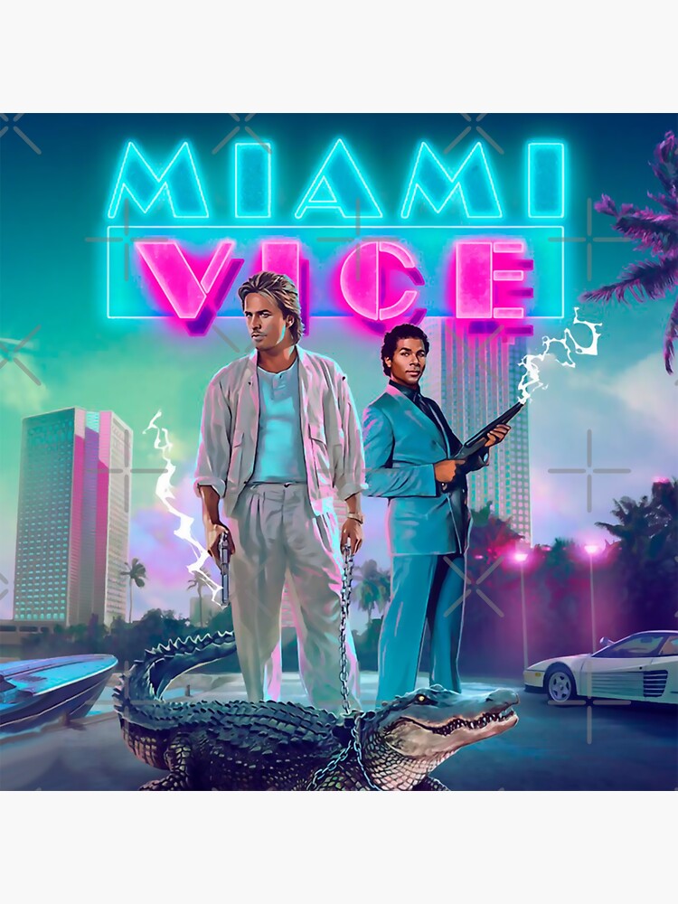"Miami - Vice Art" Sticker for Sale by MKD1 | Redbubble