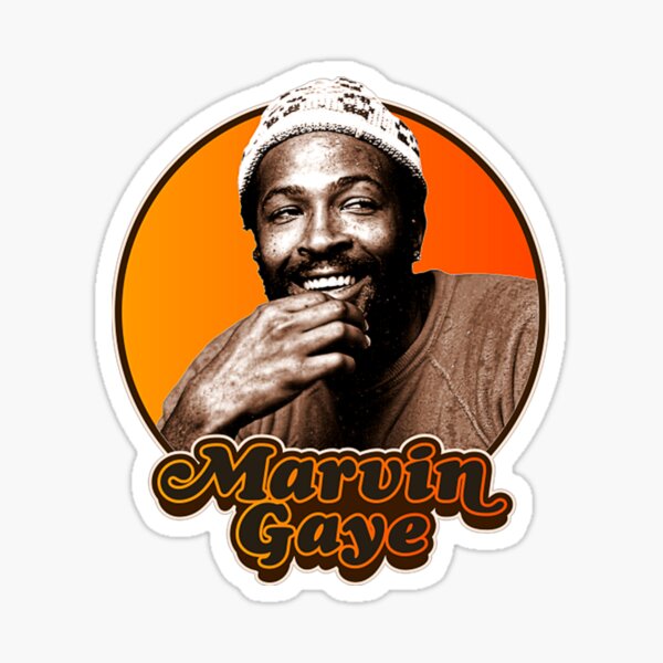 "Marvin Gaye T-ShirtRetro Marvin Gaye Tribute" Sticker for Sale by ...