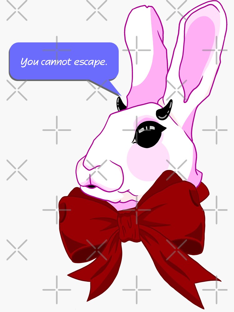 "You cannot escape" Sticker for Sale by PeculiarRaven | Redbubble