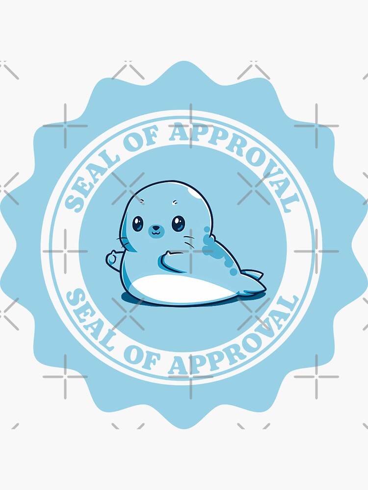 "Seal of Approval Animals" Sticker for Sale by Barcodepin | Redbubble