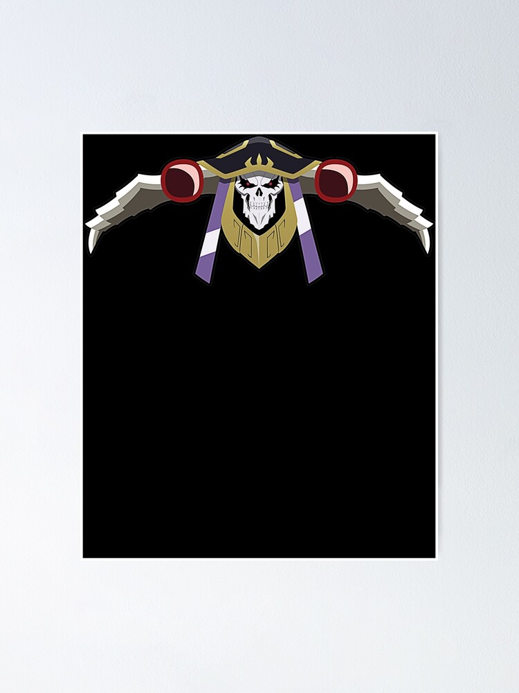 Overlord Ainz Ooal Gown Simple Vector Sticker Poster For Sale By Norabart Redbubble