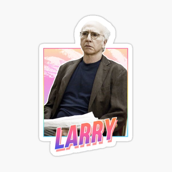 "Gifts For Women Tv Show Larry David 80s" Sticker for Sale by ...