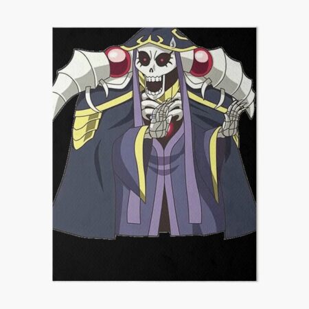 "Overlord - Chibi Ainz Momonga (surprised!) Sticker" Art Board Print ...