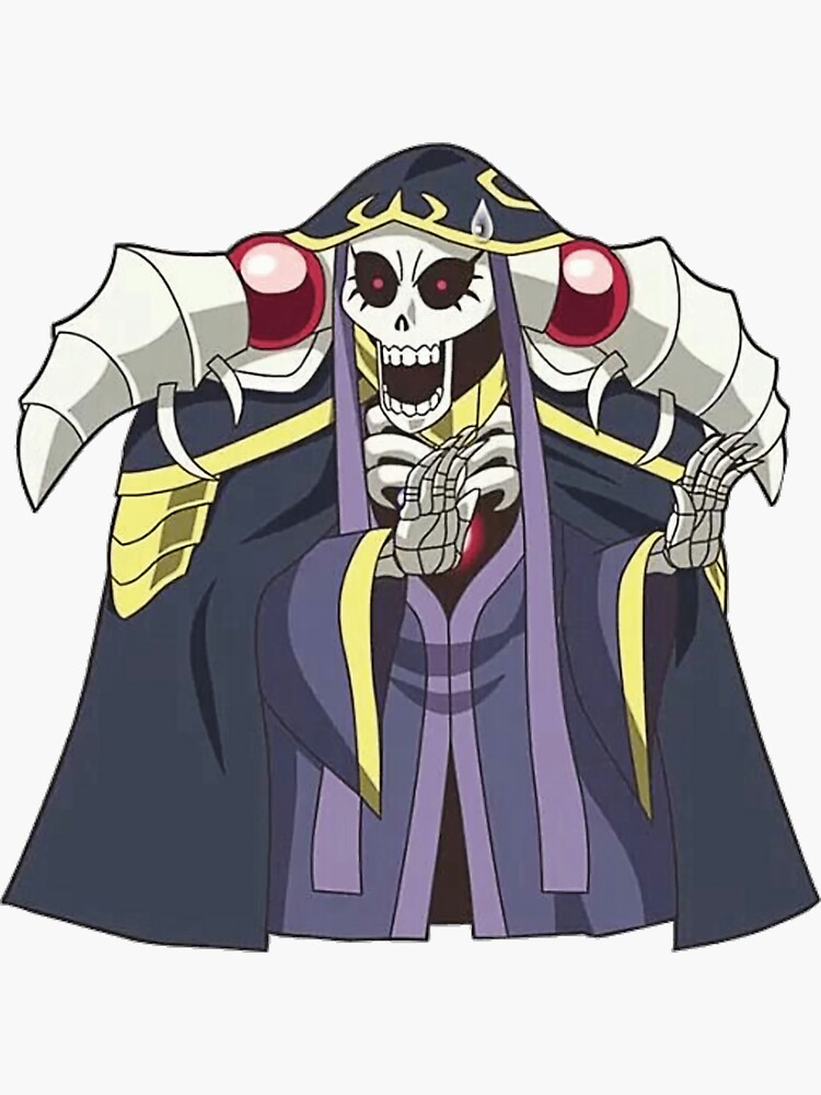 "Overlord - Chibi Ainz Momonga (überrascht!) Aufkleber" Sticker von ...