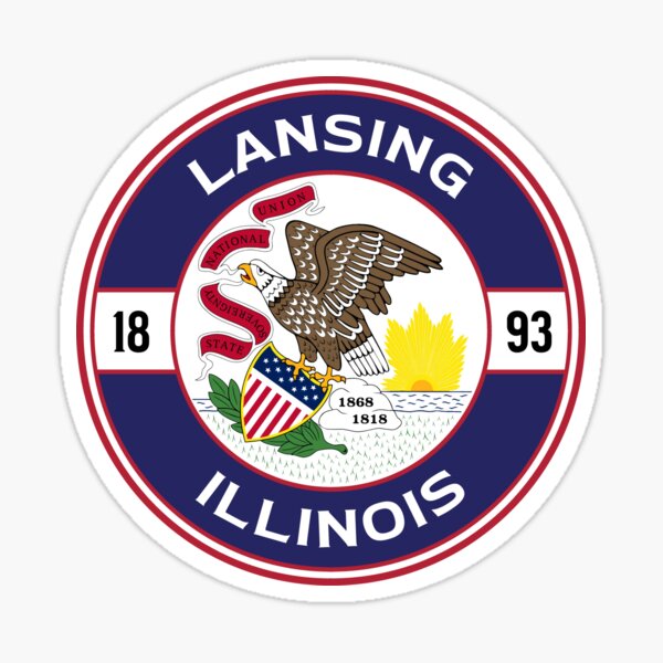 "Lansing | Lansing Illinois | American locations" Sticker for Sale by ...