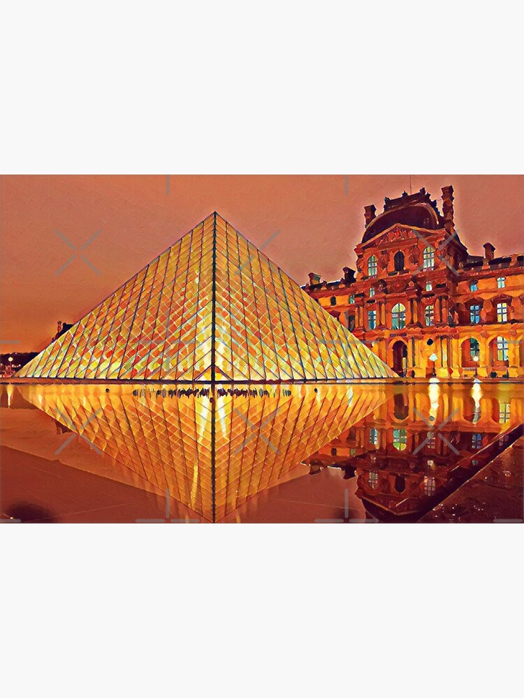 "Louvre Museum France" Sticker for Sale by Inyeneart | Redbubble