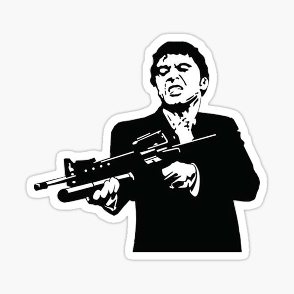 "Scarface Scarface Scarfacee" Sticker for Sale by felicenendez | Redbubble