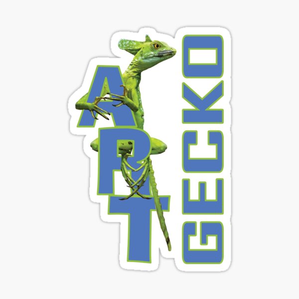 "Art Gecko" Sticker for Sale by I-Desire | Redbubble