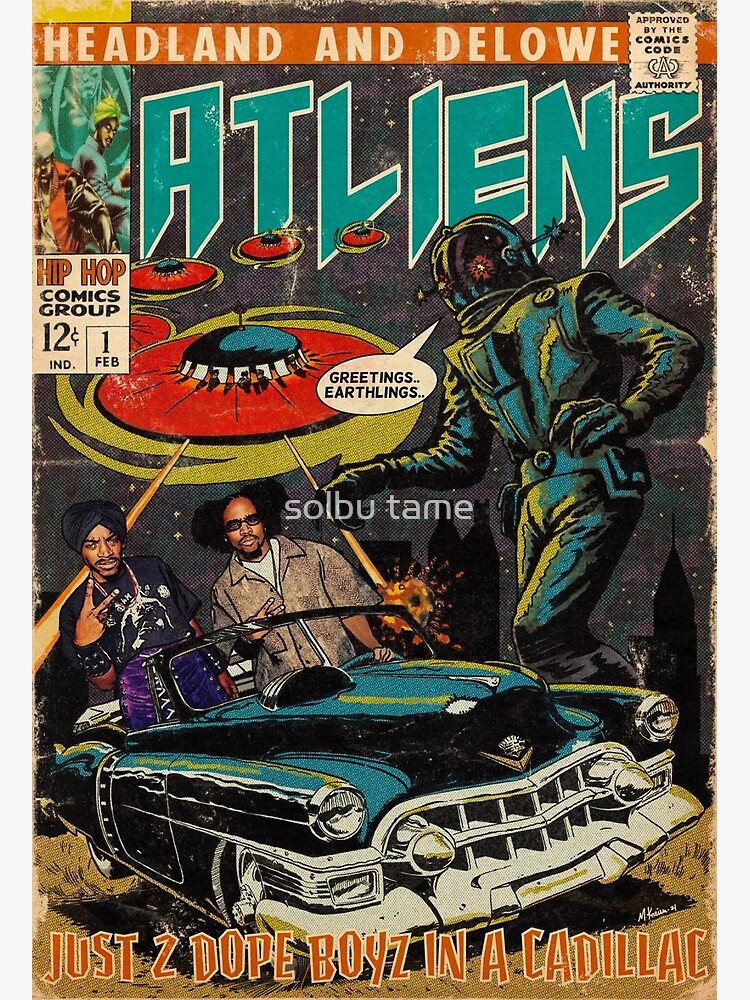 "Cover Comic Rap Music - Just 2 Dope Boys In A Cadillac Poster" Art ...