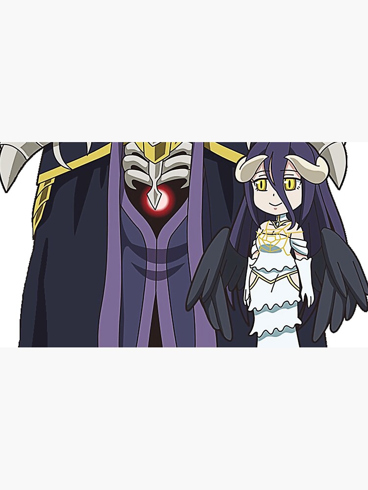 "OVERLORD - Momonga and Albedo Chibi Sticker" Cap for Sale by norabart ...