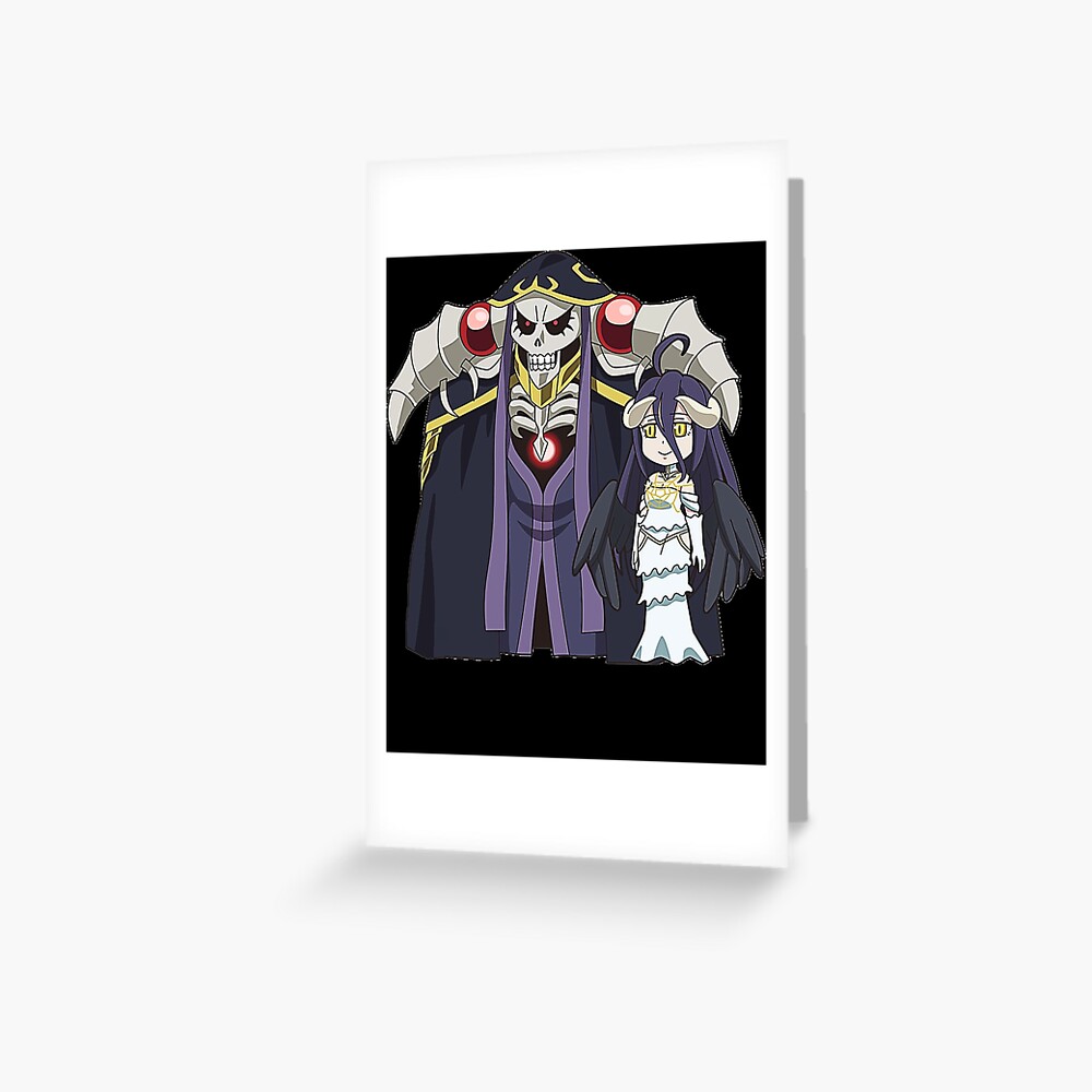 "OVERLORD - Momonga and Albedo Chibi Sticker" Greeting Card for Sale by ...