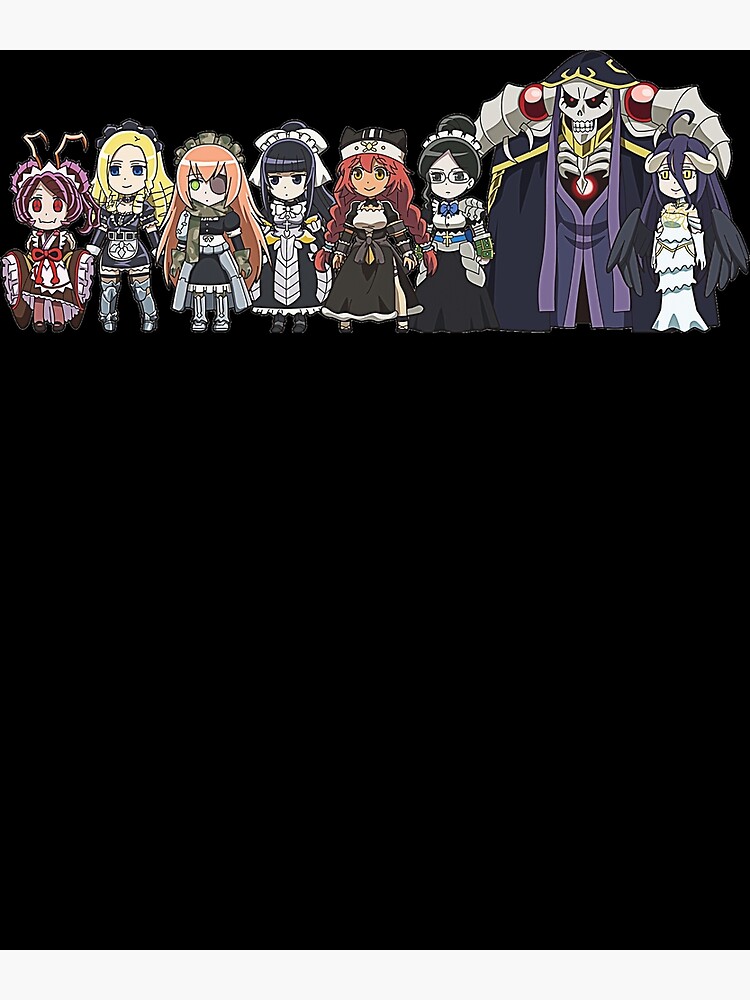 "Overlord - Nazarick Team Chibi Sticker" Poster for Sale by norabart ...