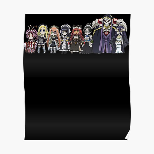"Overlord - Nazarick Team Chibi Sticker" Poster for Sale by norabart ...