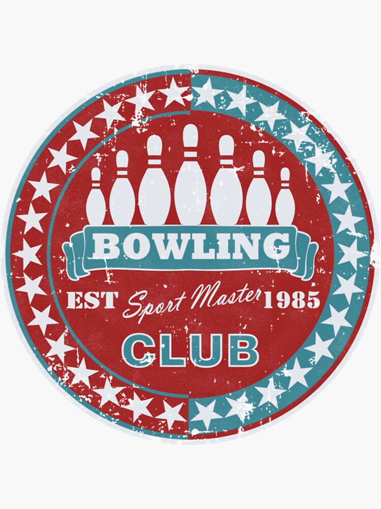 "bowling " Sticker for Sale by lilthreadzclo | Redbubble