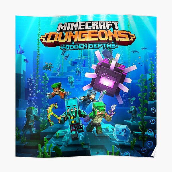 "minecraft dungeons" Poster for Sale by ecopenul | Redbubble