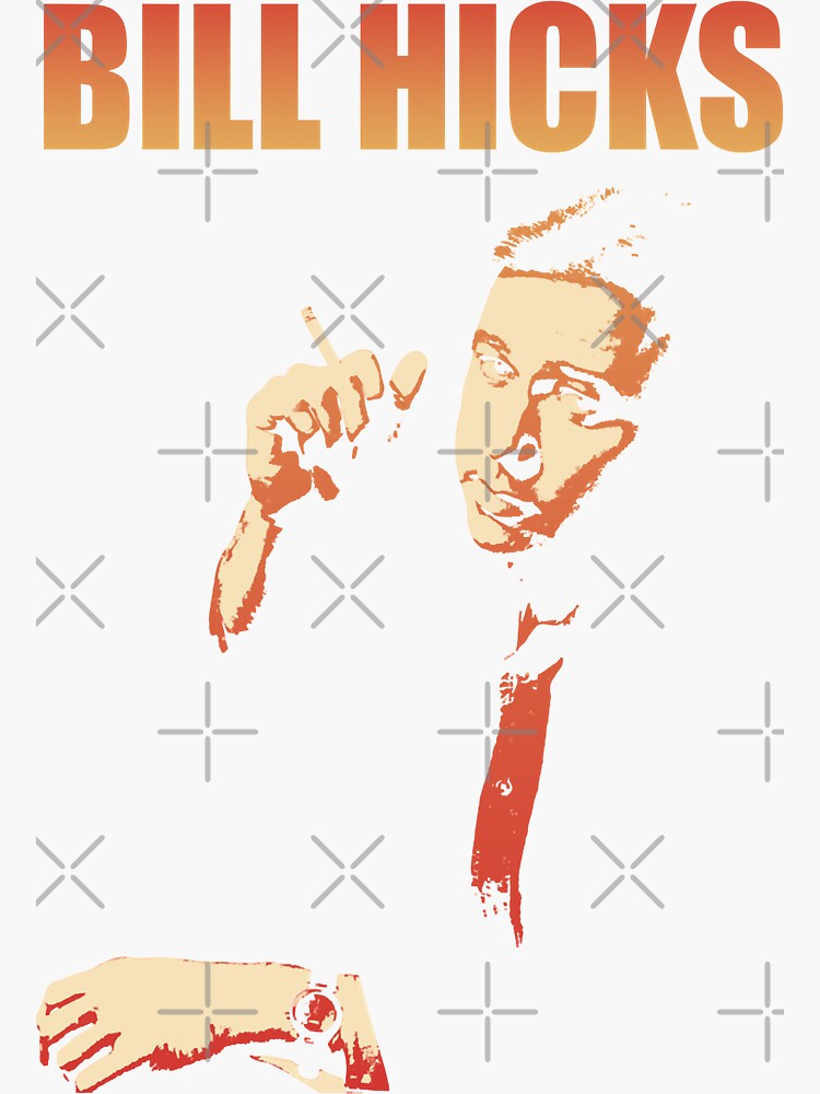 "Performances Dark Comedy Bill Hicks Classic Fans" Sticker for Sale by ...