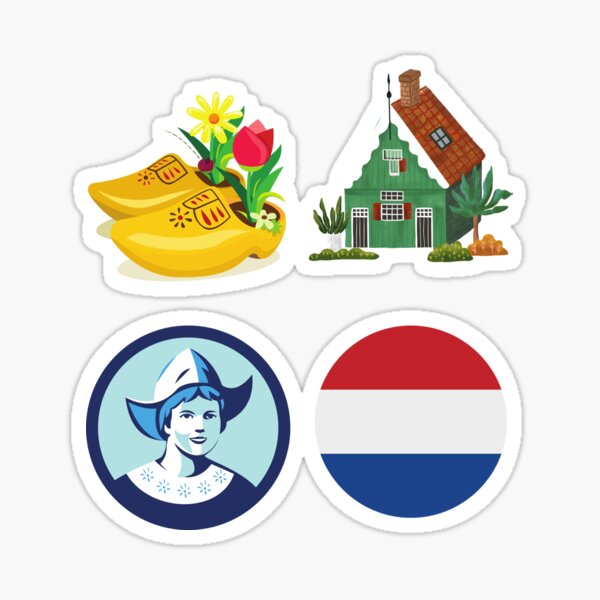 "Traditional Dutch" Sticker for Sale by ZenandShape | Redbubble