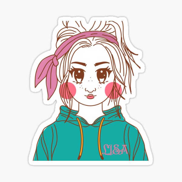 "Lisa arts" Sticker for Sale by RAJSHIVA | Redbubble