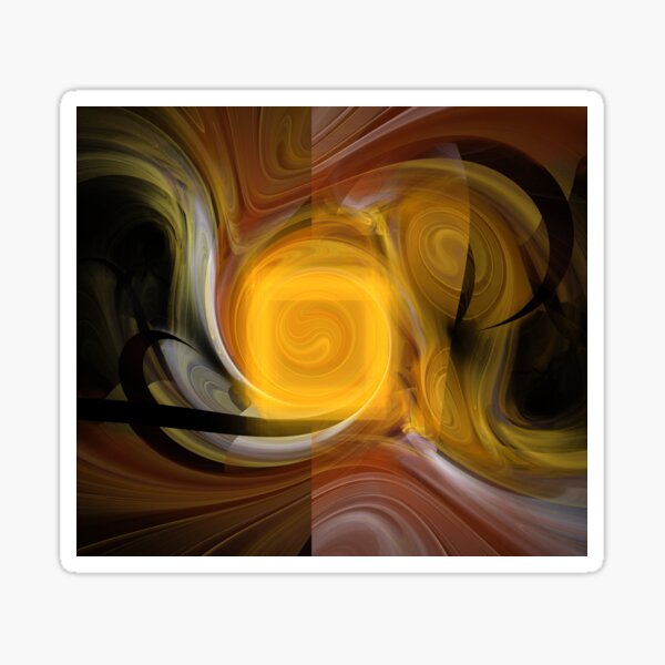 "Ruby Sun Swirls" Sticker by KimSyOk | Redbubble