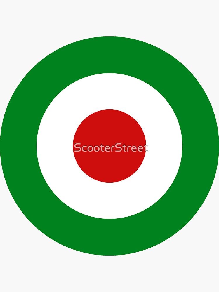 "MOD Scooter Target - Italian Flag" Sticker for Sale by ScooterStreet ...