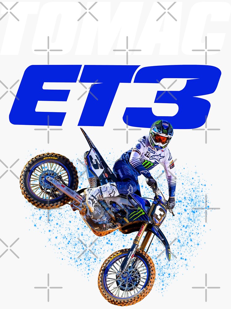 Pegatina «Eli Tomac ET3 Motocross Dirt bike Campeón Diseño de regalo ...