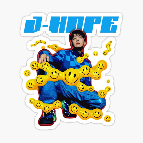 "J-Hope Vintage Emotion " Sticker for Sale by TheKellyDesign | Redbubble