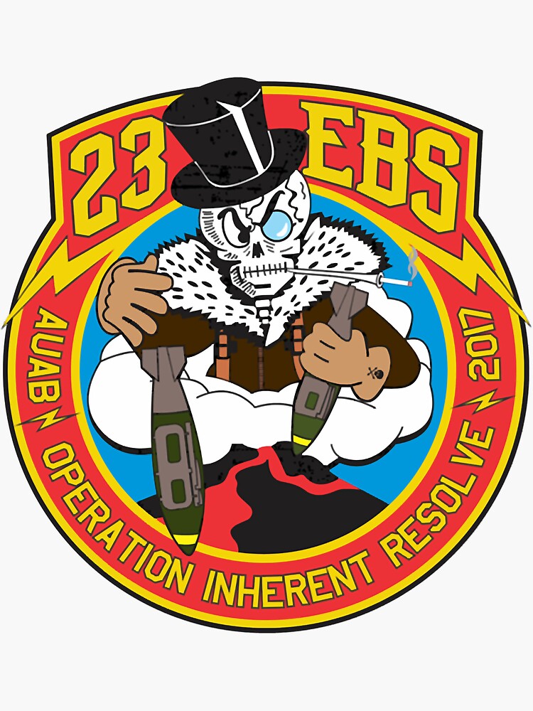 "23rd EBS - Bomber Barons - Op. Inherent Resolve - Grunge Style ...