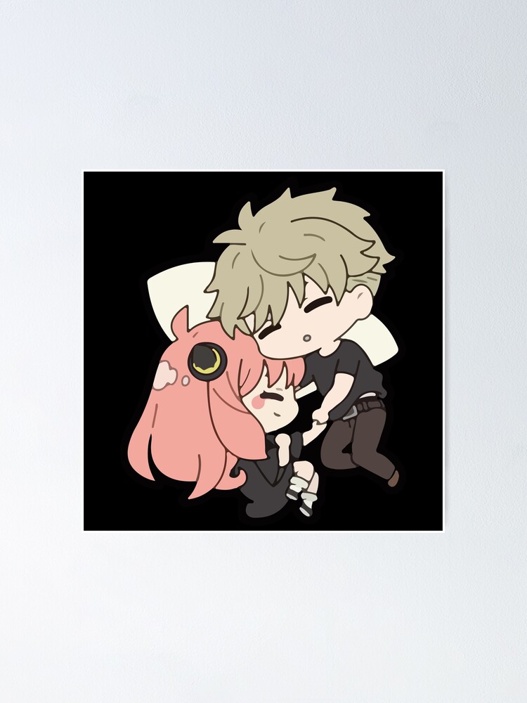 "Loid And Anya Forger Chibi" Poster for Sale by MangaMolly | Redbubble