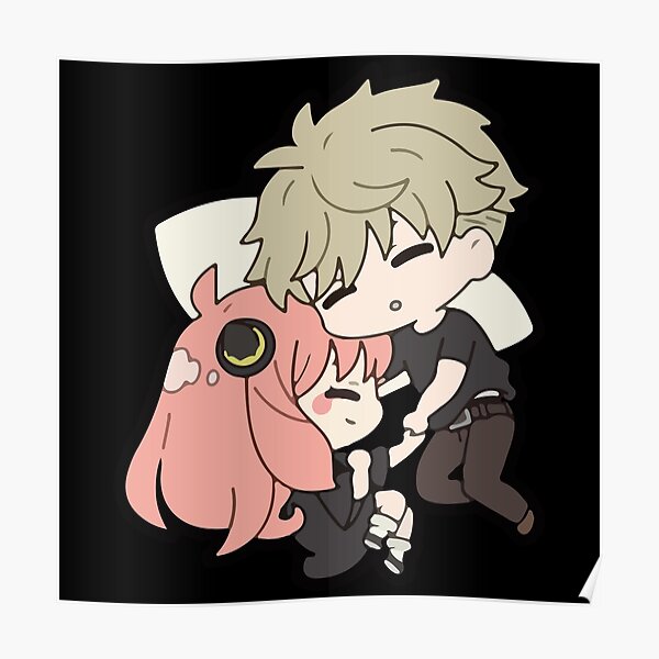 "Loid And Anya Forger Chibi" Poster for Sale by MangaMolly | Redbubble