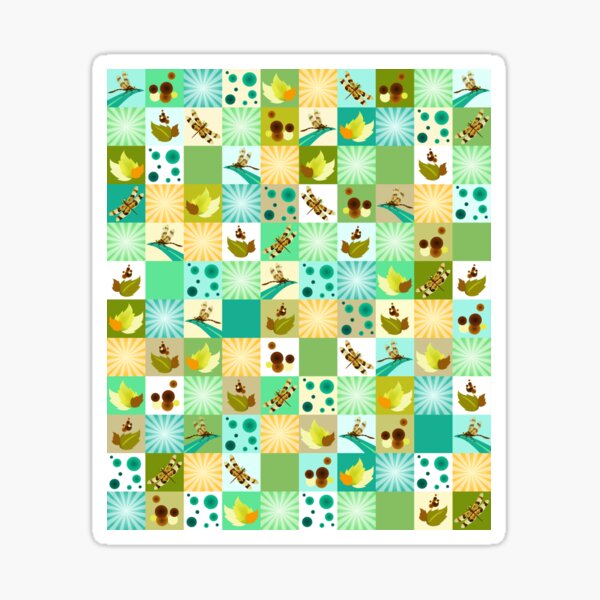 "Geometric abstraction with azure green" Sticker for Sale by Dzhon99 ...